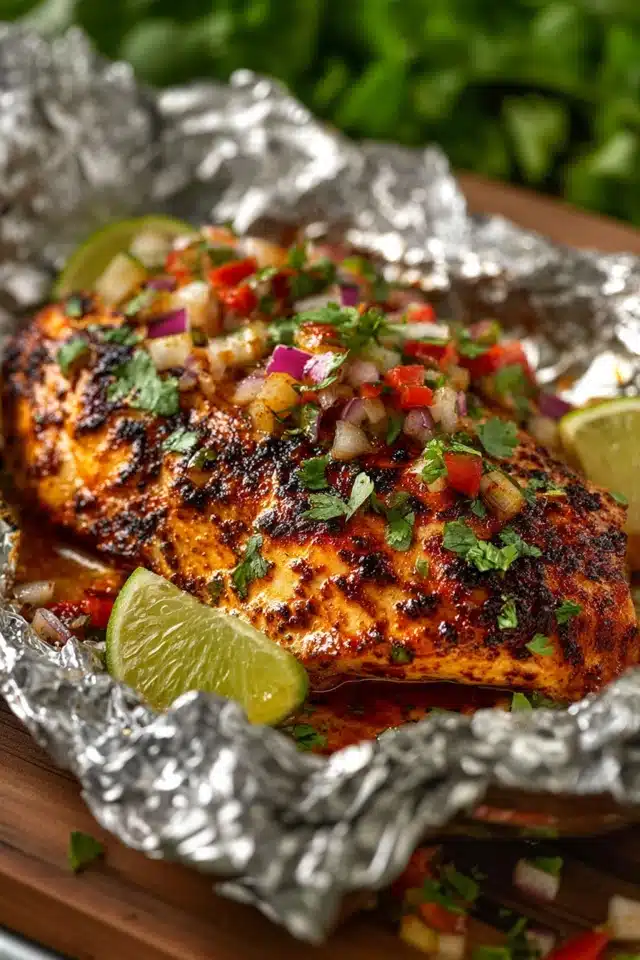 Mexican Chicken Foil Packets - Savoring Moments