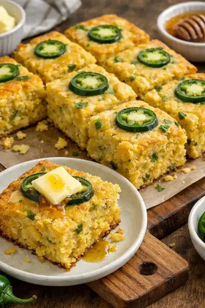 Jalapeño Cornbread - Savoring Moments