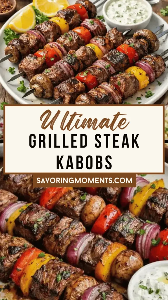 Grilled Steak Kabobs - Savoring Moments