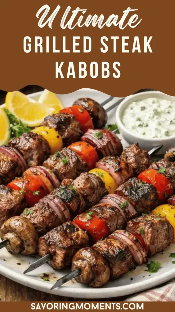 Grilled Steak Kabobs - Savoring Moments