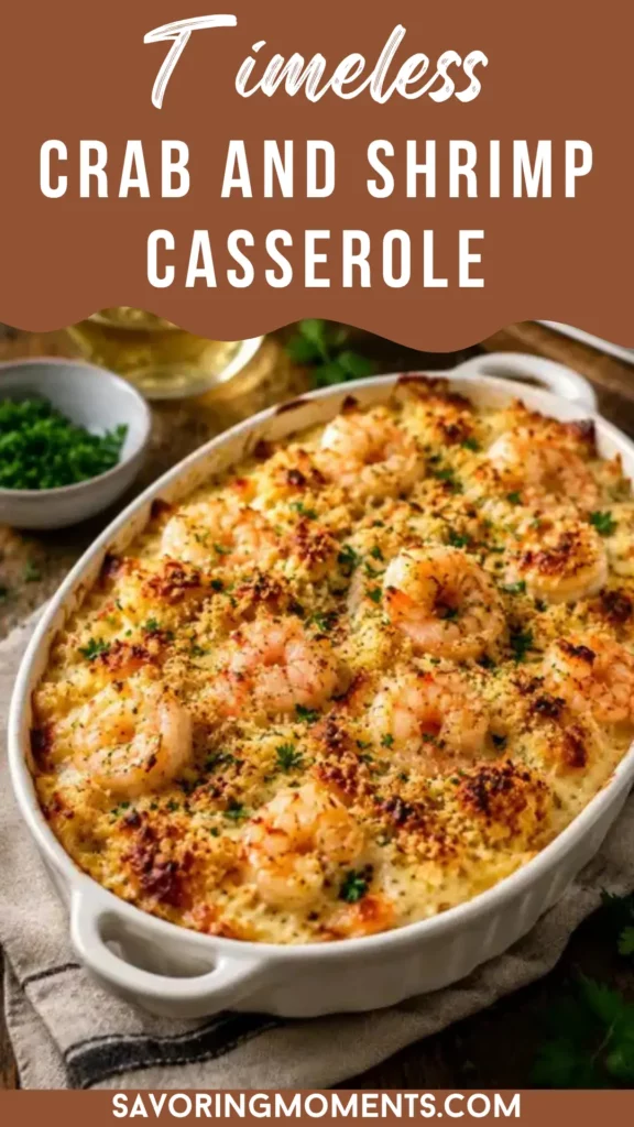 Crab and Shrimp Casserole - Savoring Moments