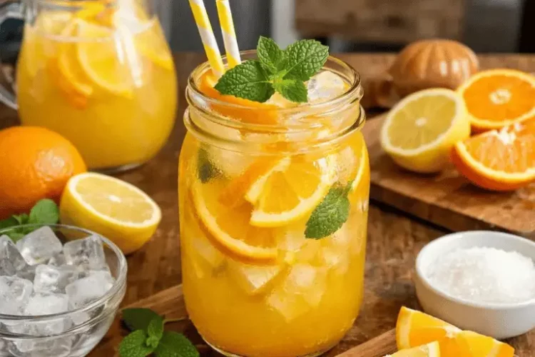Easy Orange Lemonade - Savoring Moments